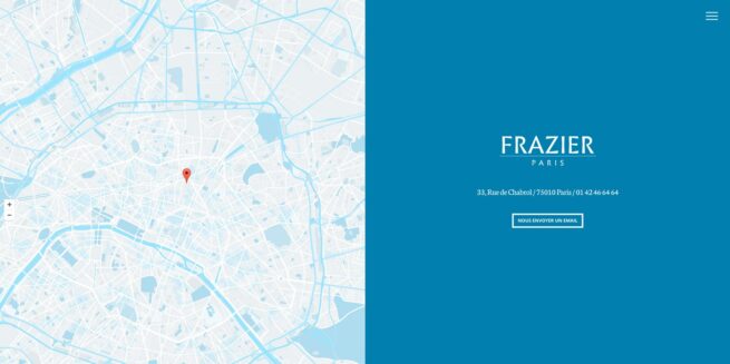 Identité visuelle de Frazier Paris.